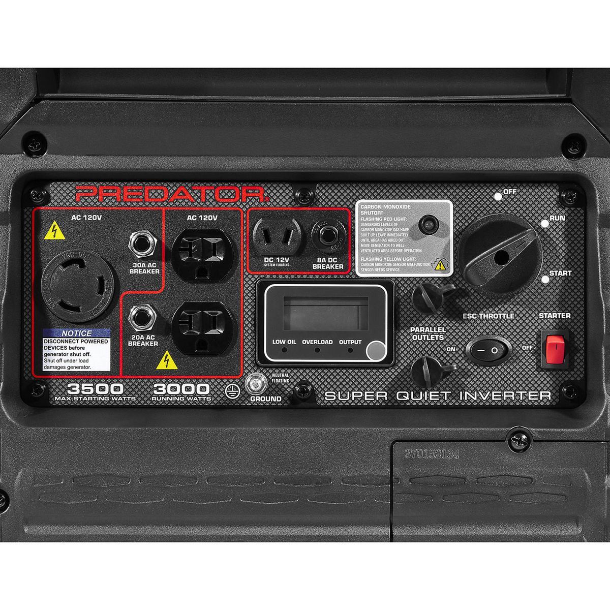 Generador portátil Predator 3500 con tecnología Inverter ...